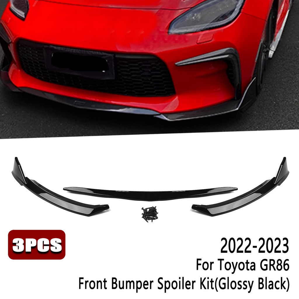 Front Bumper Spoiler Splitter Lip Lower Guard For Toyota GR86 2022 2023 ...
