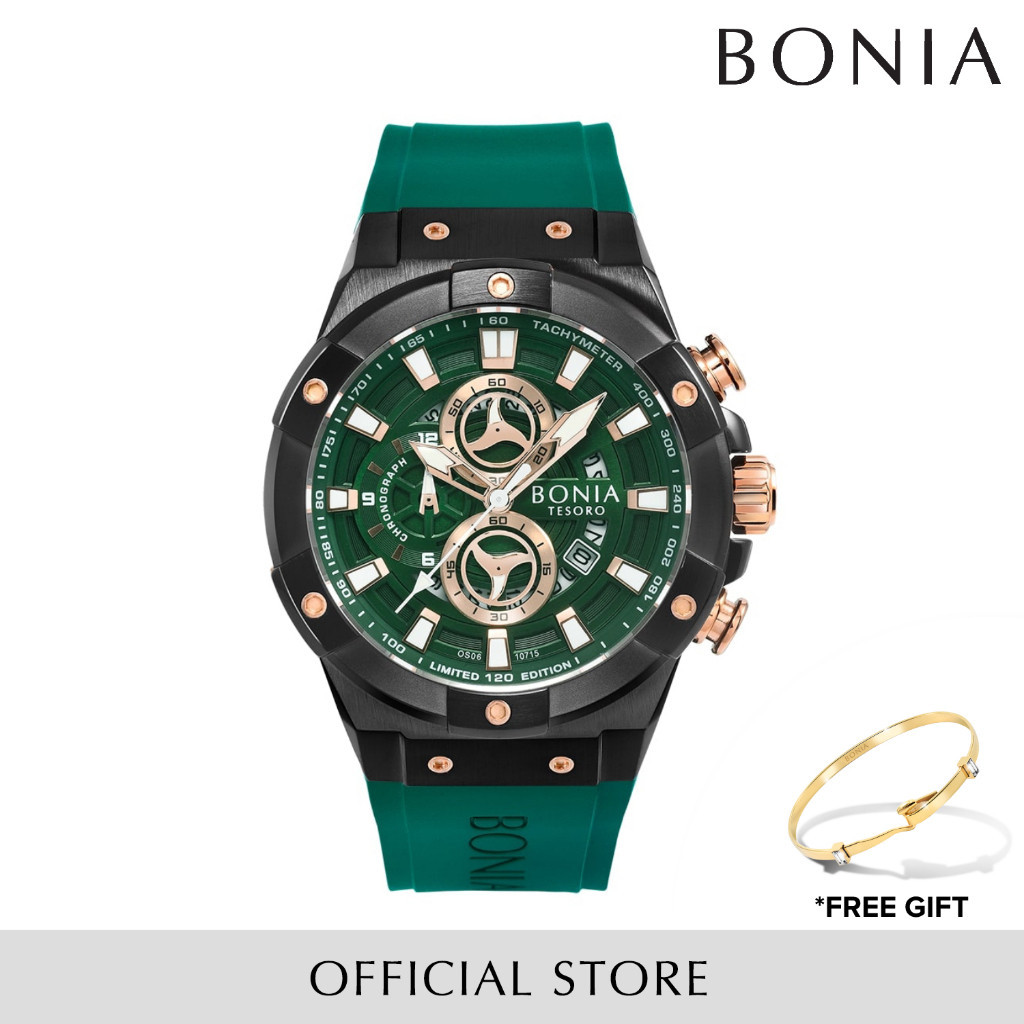 Bonia Tesoro Men Watch Chronograph Limited Edition BNB10715-1792LE ...