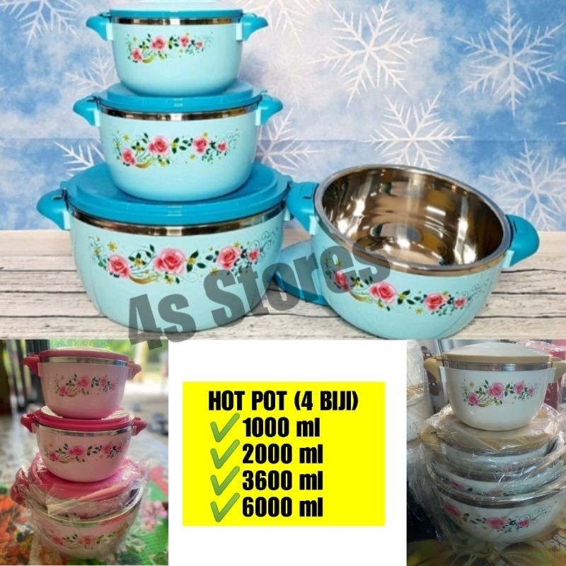 HOT POT rose 4 in 1 (bekas tahan panas/sejuk) | Shopee Malaysia