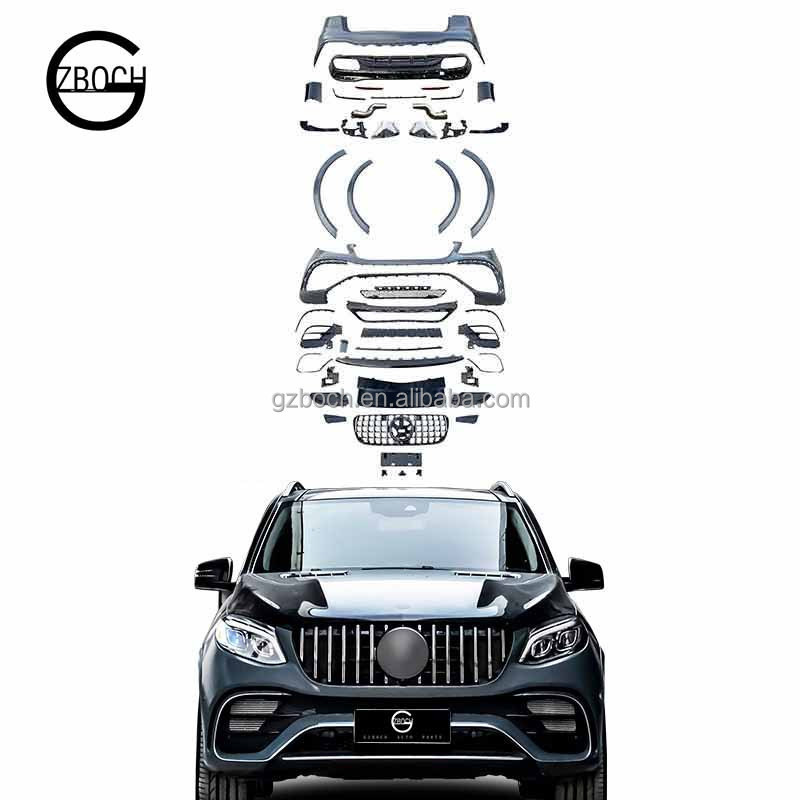 W166 Car bumpers For Mercedes ML Class GLE Class modified 2022 W167 ...