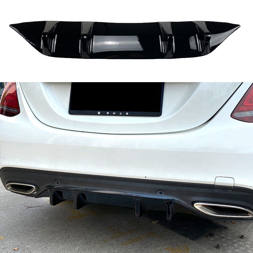 AMP-Z W205 Rear bumper Diffuser for Mercedes BenZ C class W205 C200 ...