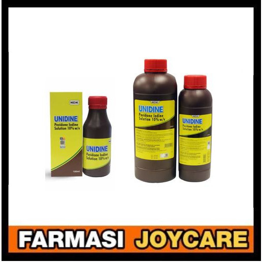 KCK Unimed Unidine POVIDONE IODINE SOLUTION 10% w/v 500mL / 1000mL / 1L ...