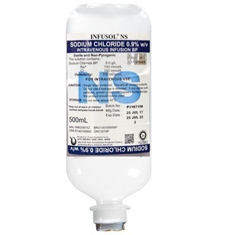 INFUSOL NORMAL SALINE NS 0.9% 250ml / 500ml | Shopee Malaysia