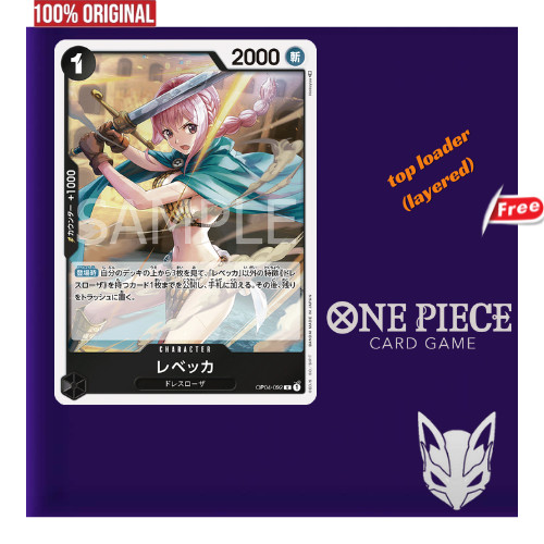 ORIGINAL Rebecca Character OP04-092 R optcg one piece card | Shopee Malaysia