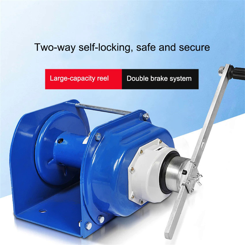 0.5T 6.125kn 120N Heavy-duty Hand Winch Self-locking Hoist Hand Winch ...