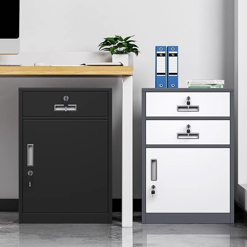 Steel Low Cabinet Office Cabinet with Drawer Small Cabinet under Table ...