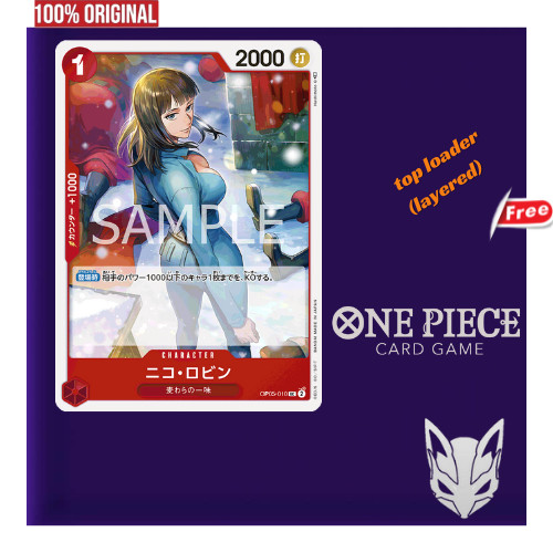 ORIGINAL 4x cards playset deck Nico Robin Character OP05-010 UC optcg one piece card | Shopee ...