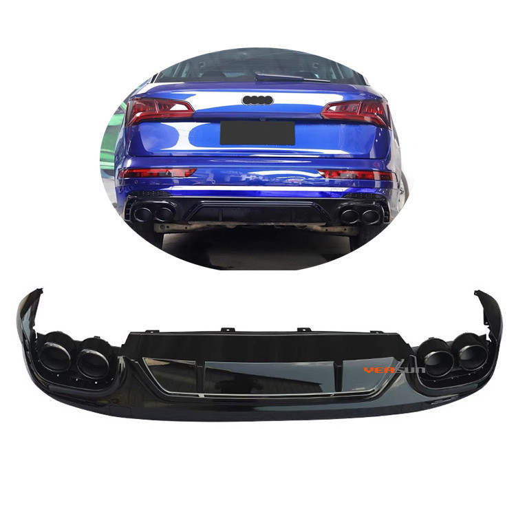 SQ5 RSQ5 rear diffuser with dual pipe for audi Q5 2016 2018 | Shopee ...