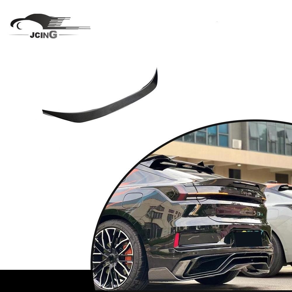 For Zeekr 001 2021-2023 REAL Carbon Fiber Rear Trunk Spoiler Wing Lip ...