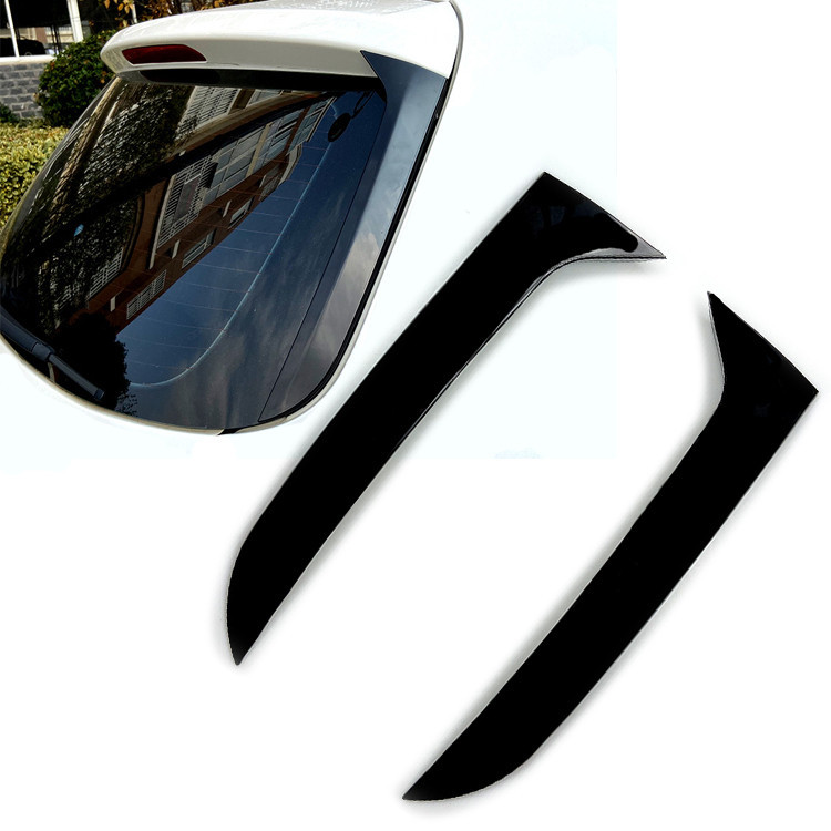 High Quality Glossy Black Rear Window Spoiler Canard Tail Box Side Wing ...