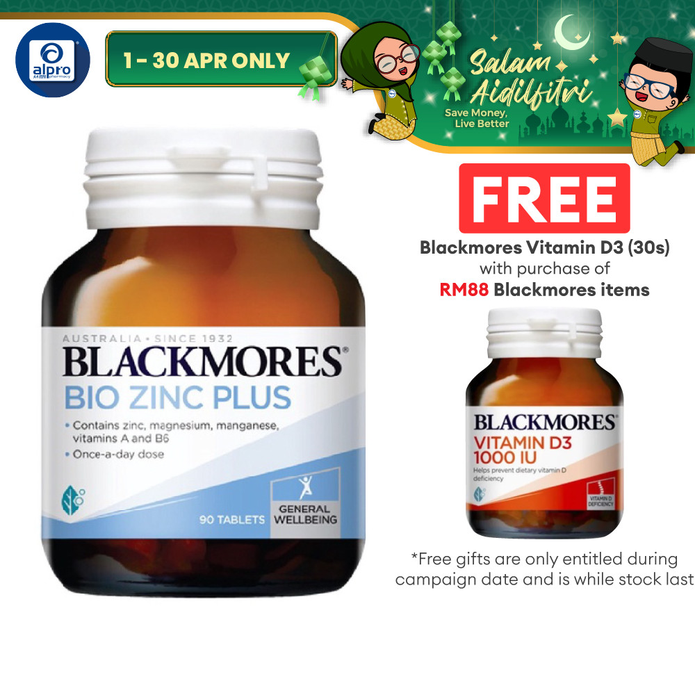 Blackmores Bio Zinc Plus 90s | Well-being | Shopee Malaysia