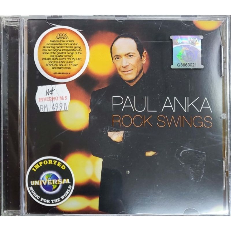 Paul Anka - Rock Swings (CD) | Shopee Malaysia