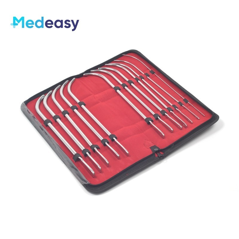 12 Pieces Stainless Steel Urethral Sounds Sets, Hegar Dilator Kit ...