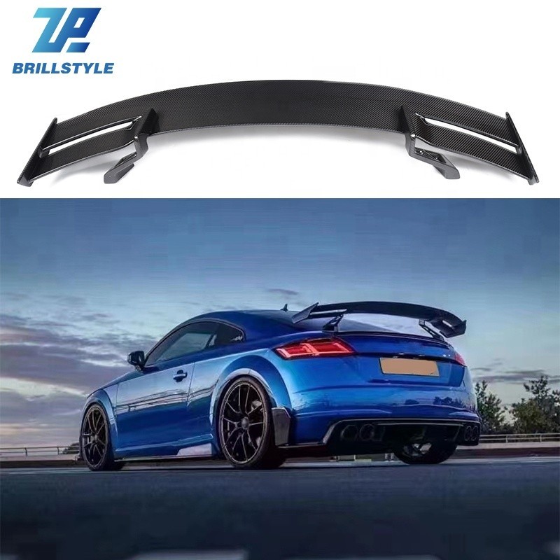 Dry Carbon Fiber Rear Spoiler For Audi TT TTRS Racing Spoiler Wing ...