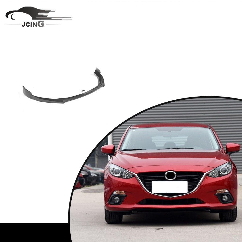 M3 Carbon Fiber Front Bumper Lip Spoiler for Mazda 3 Axela Sport 4-Door ...