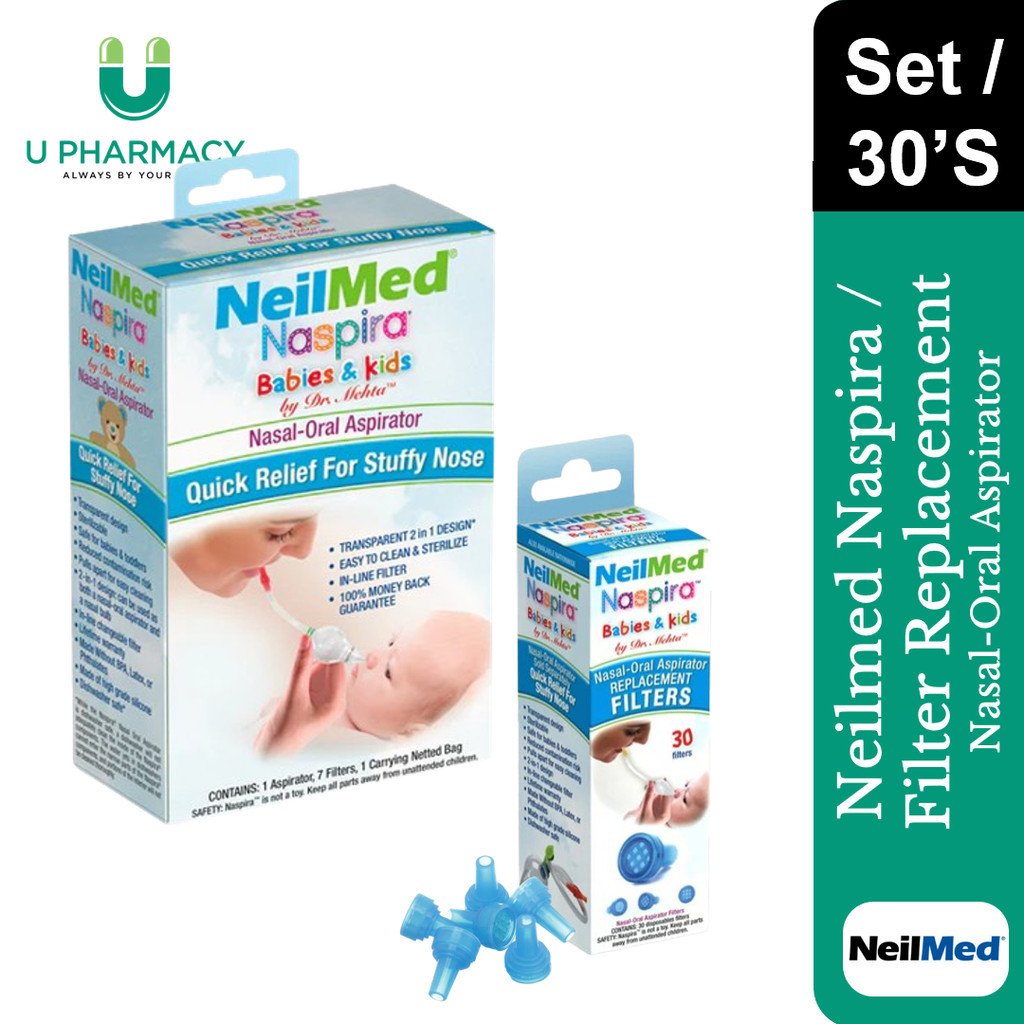 (U Pharmacy) Neilmed Naspira Baby & Kids Nasal-Oral Aspirator (1 Set ...