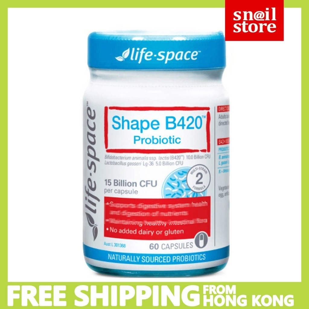 Life Space Shape B420 probiotic （EXP 2026） 60 capsules塑形纖體B420益生菌 60粒膠囊 ...