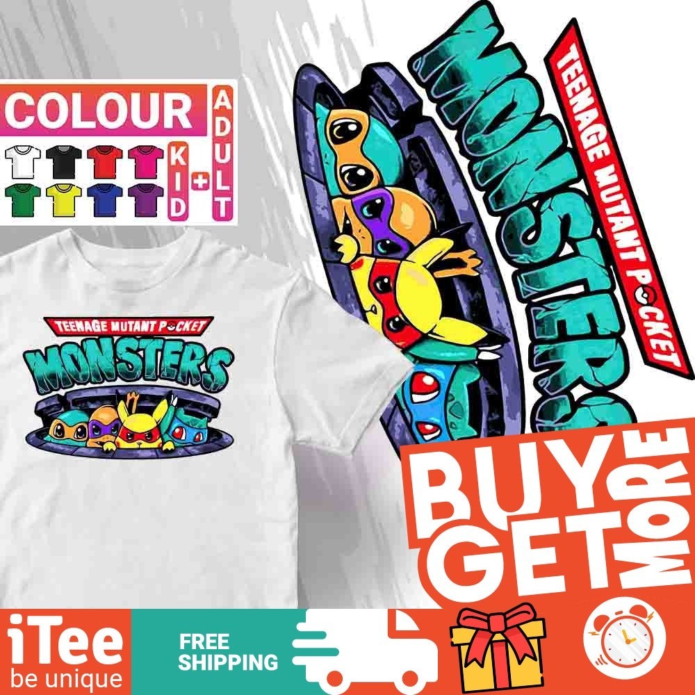 Teenage Mutant Ninja Turtle Tmnt Turtles Pokemon Pikachu Monster Casual ...