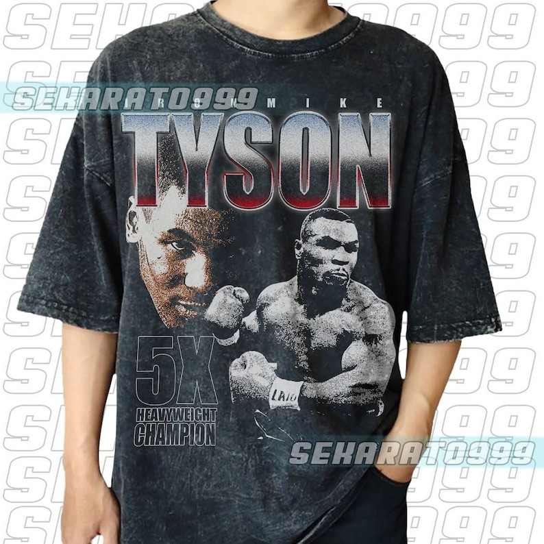 Kemeja-T Besi Vintage Mike Tyson Kemeja Mike Tyson Kemeja-T Cuci Vintaj ... Kemeja-T Besi Vintage Mike Tyson Kemeja Mike Tyson Kemeja-T Cuci Vintaj ...