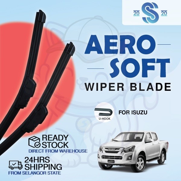 [Beam Wiper] Aero Soft Wiper Blade Boneless Wiper Isuzu U-Hook Car ...