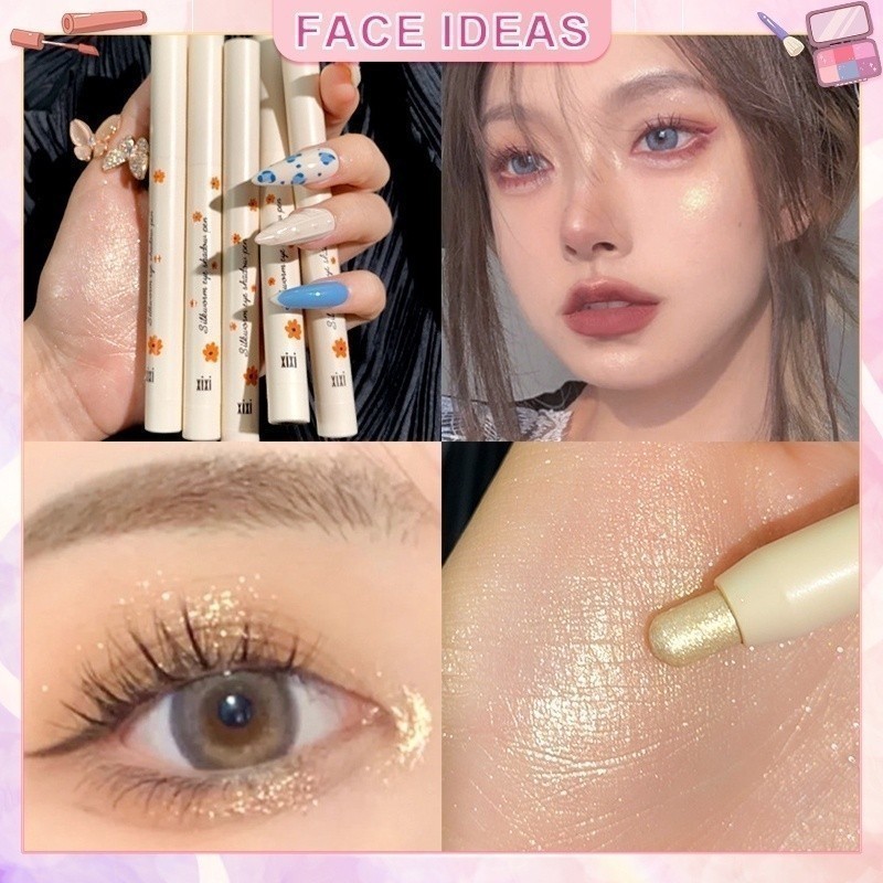 Glitter Eyeshadow Pen Highlighter Lying Silkworm Pencil Long Lasting ...