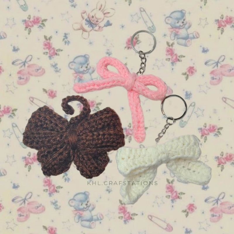 coquette bow keychain 🎀 (custom colour) | Shopee Malaysia