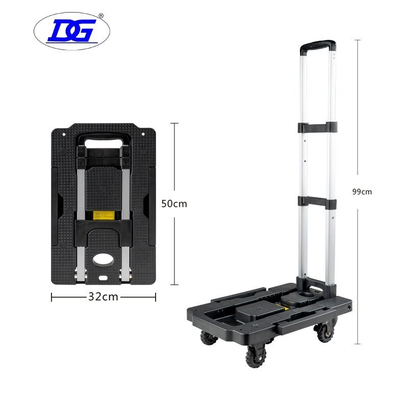 Get gifts/HY-6/Folding Lever Car2.8Inch Tank Wheel Platform Trolley ...