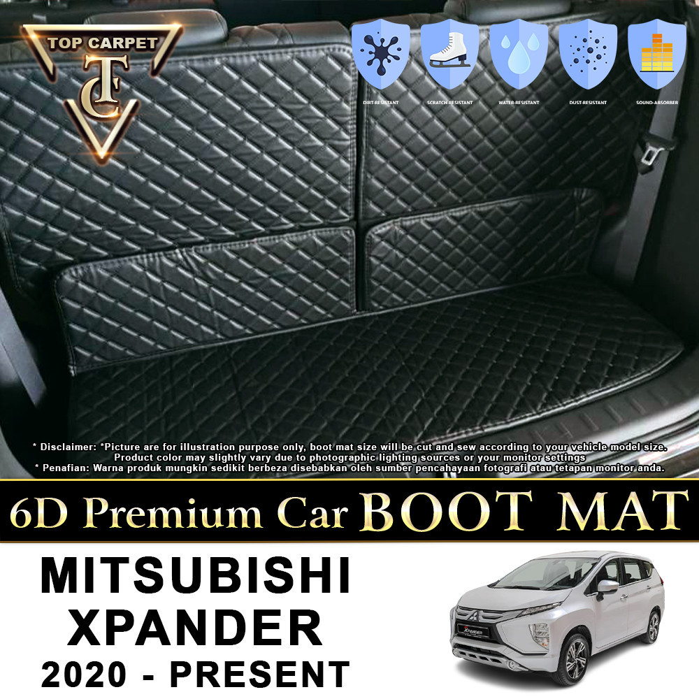 MITSUBISHI XPANDER ( 2020 - 2025 ) Car Boot Mat PU Leather Cargo Mat ...