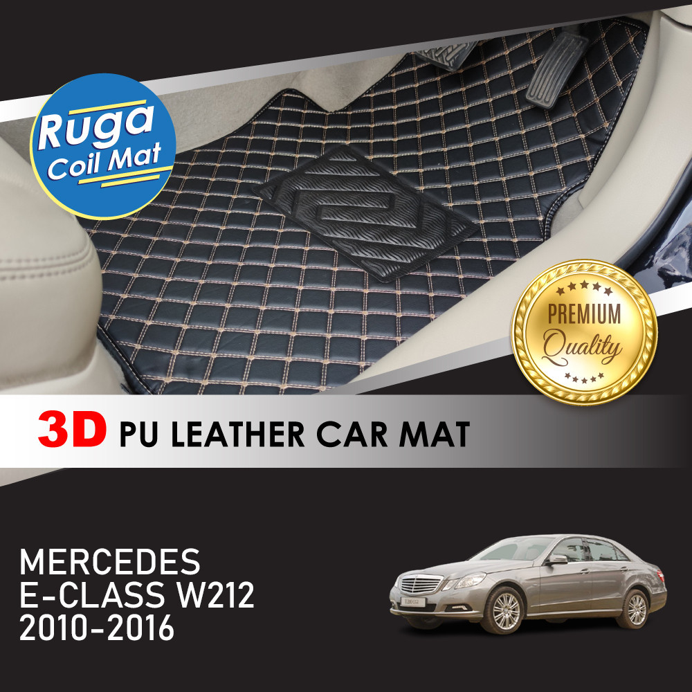 MERCEDES-BENZ E-CLASS W212 ( 2010 – 2016 ) 3D PU Leather Car Carpet Karpet Kereta Kulit PU 3D ...