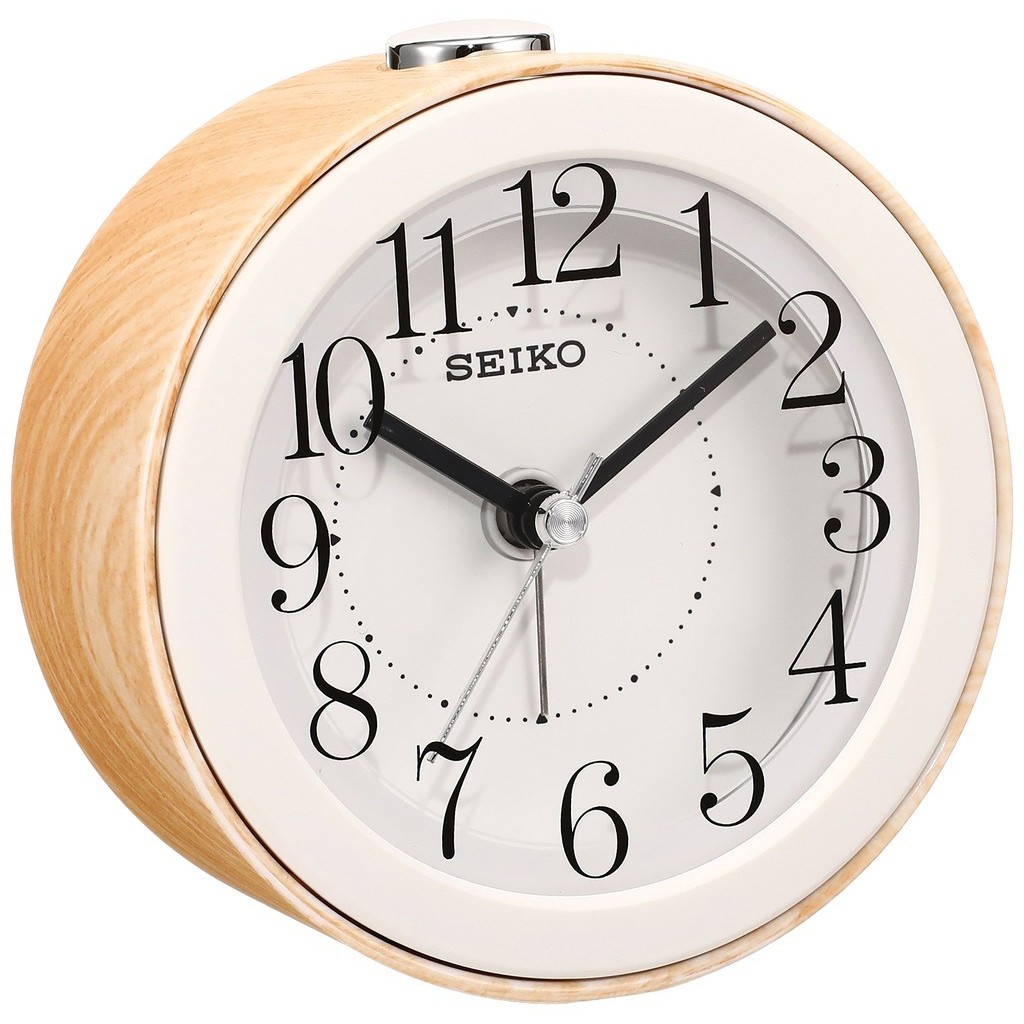 Seiko clock alarm clock analog light brown wood grain KR504B SEIKO ...
