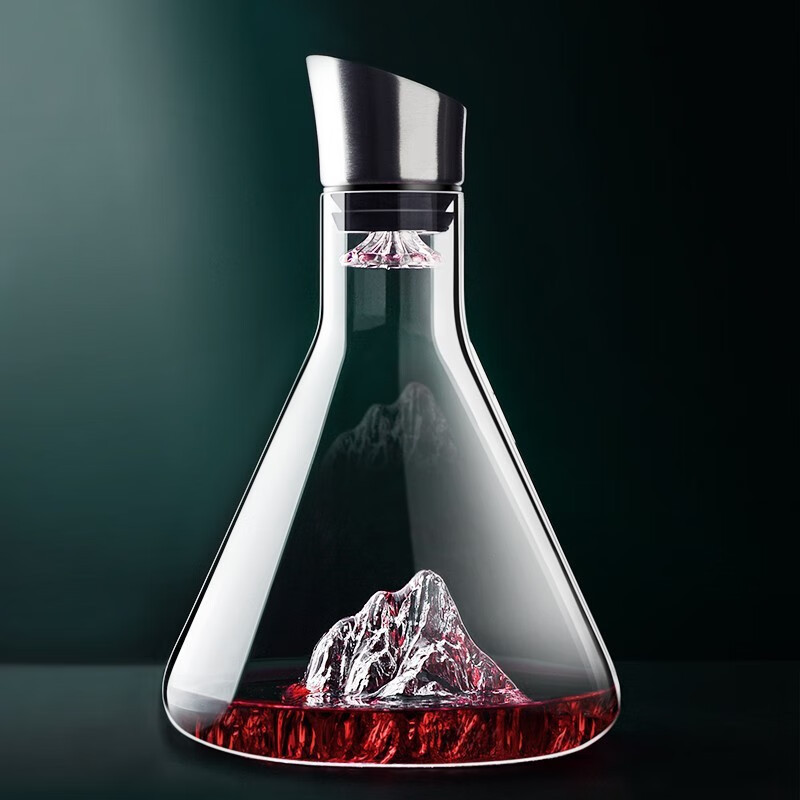 AT& Meidu Decanter Wain Merah Pemisah Arak Gunung Ais Kaca Mewah Ringan ...