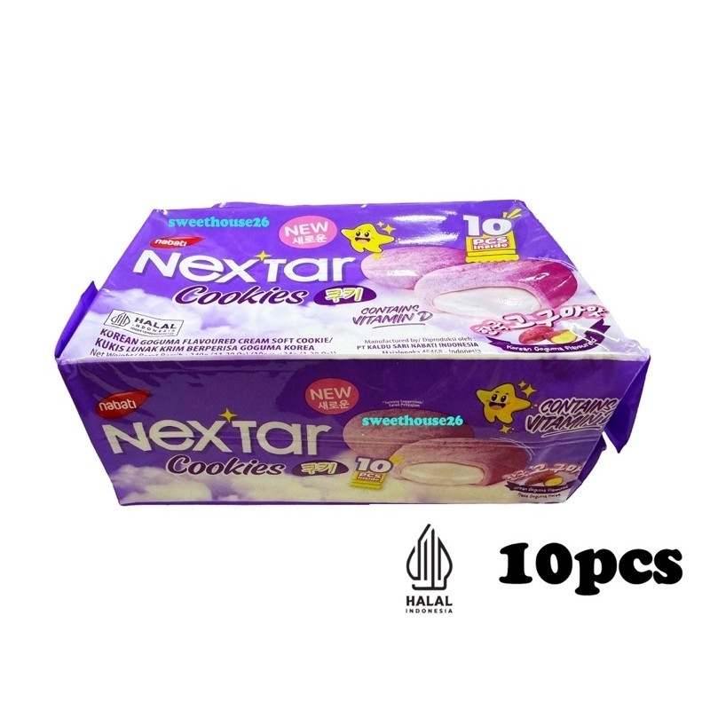 Nabati Nextar Cookies Korean Goguma Sweet Potato Flavour 34g x 10pcs ...