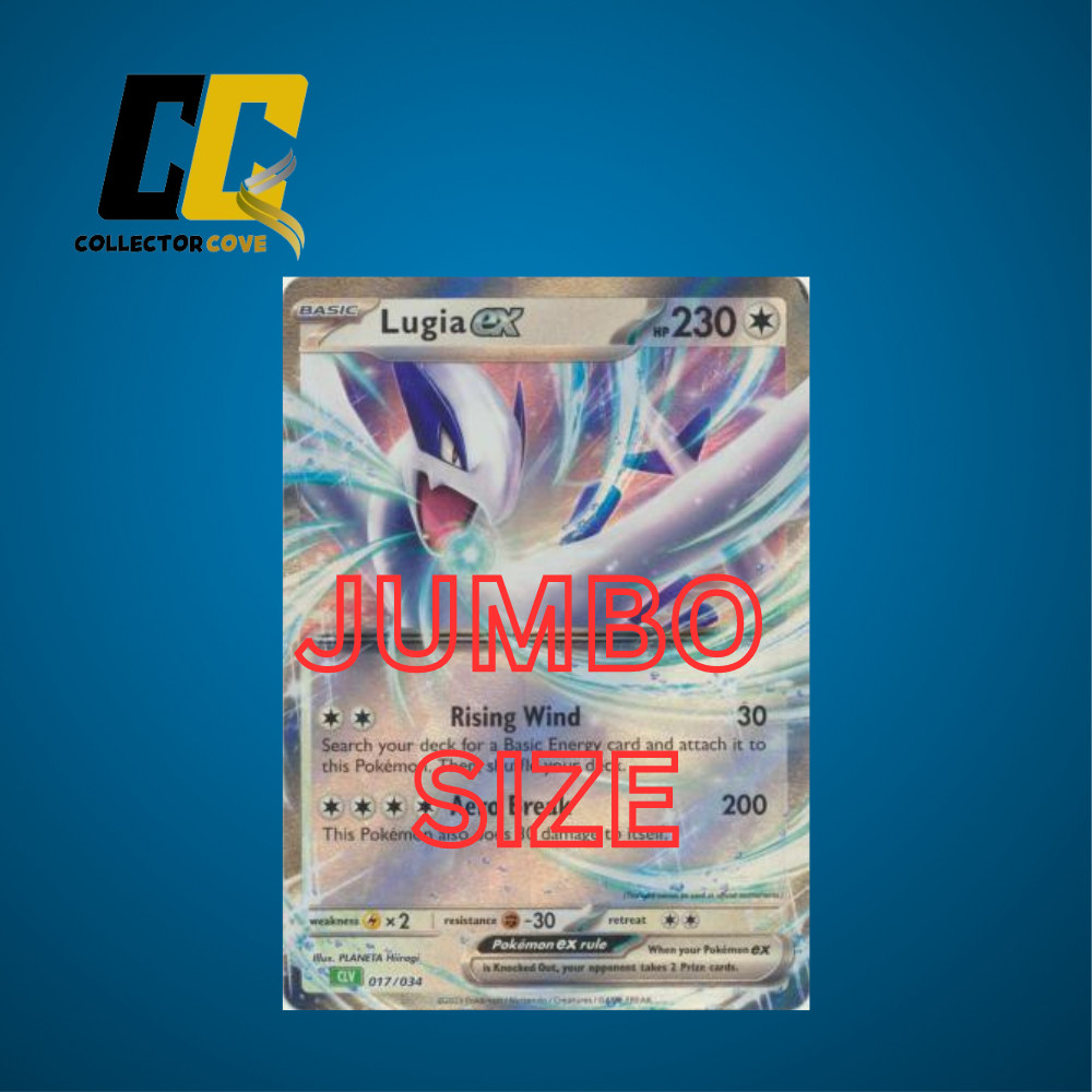 Pokemon TCG Lugia ex 017/034 Promo Jumbo Size Card | Shopee Malaysia