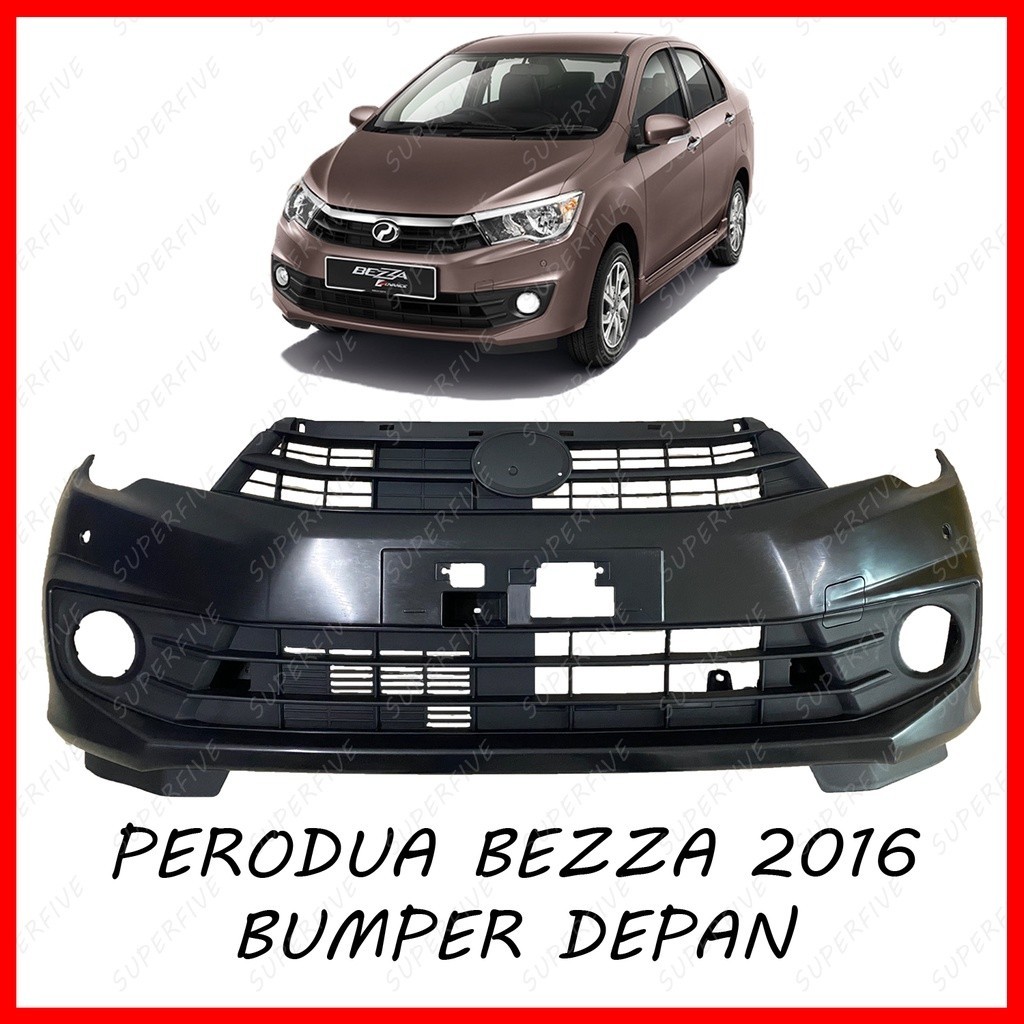 PERODUA BEZZA 2016 - 2018 FRONT BUMPER / BUMPER DEPAN | Shopee Malaysia