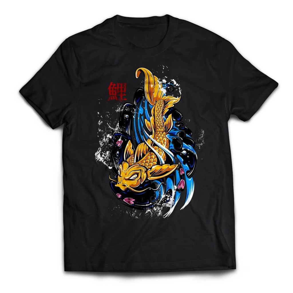 Baju Gold Koi Fish graphic design baju tshirt lelaki plus size big size ...