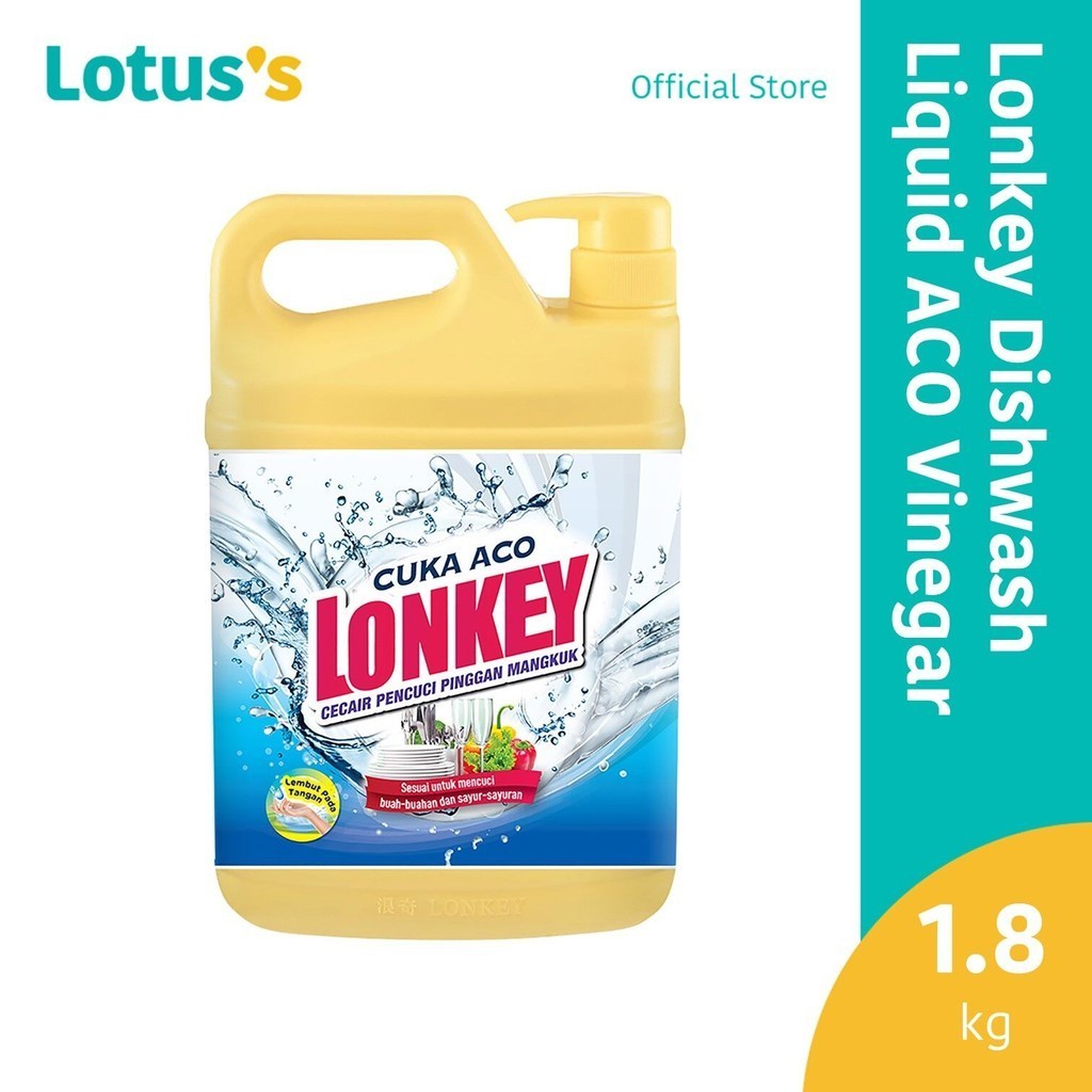 Lonkey Dishwash Liquid Aco Vinegar 1.8kg | Shopee Malaysia