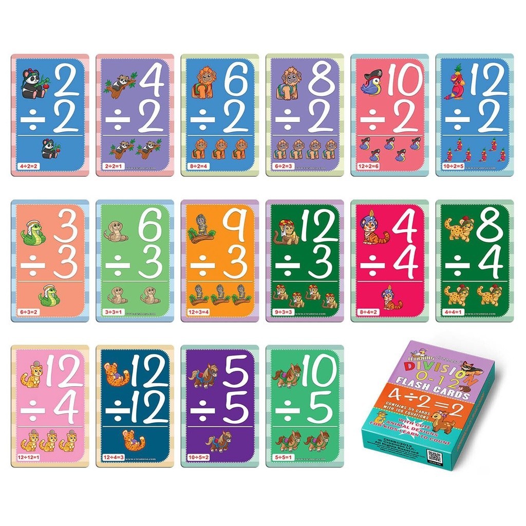 Division 0-12 Flash Cards ( 1 -Deck ) | Shopee Malaysia