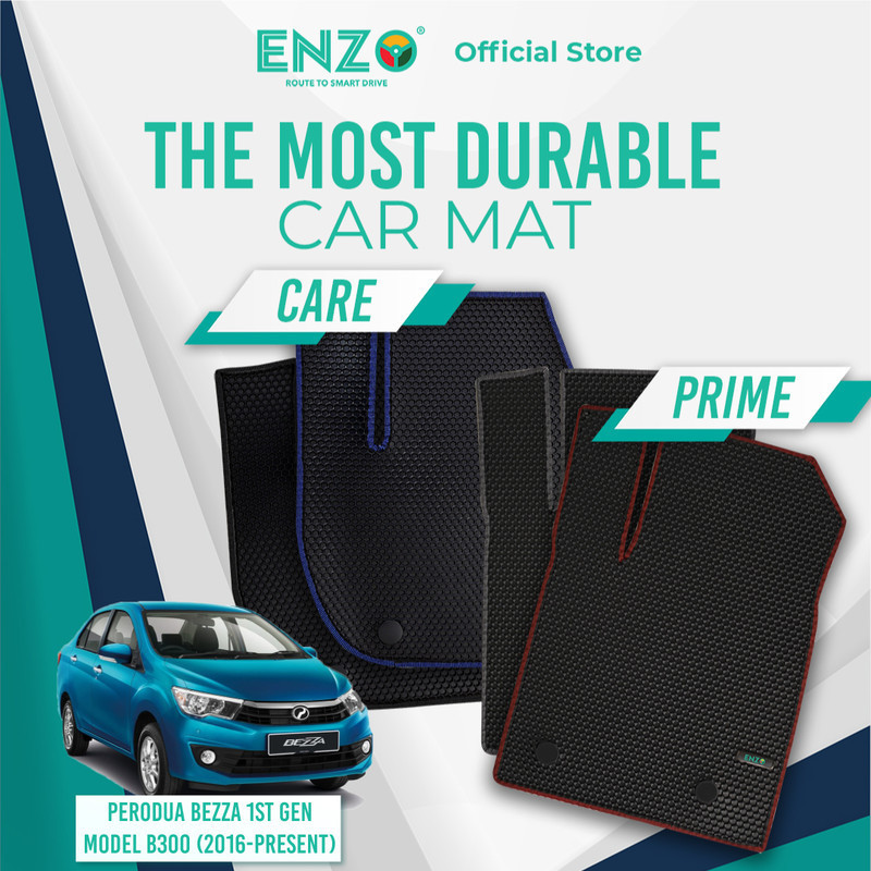 ENZO Car Mat- Perodua Bezza 1st Gen Model B300 (2016-Present) | Shopee ...