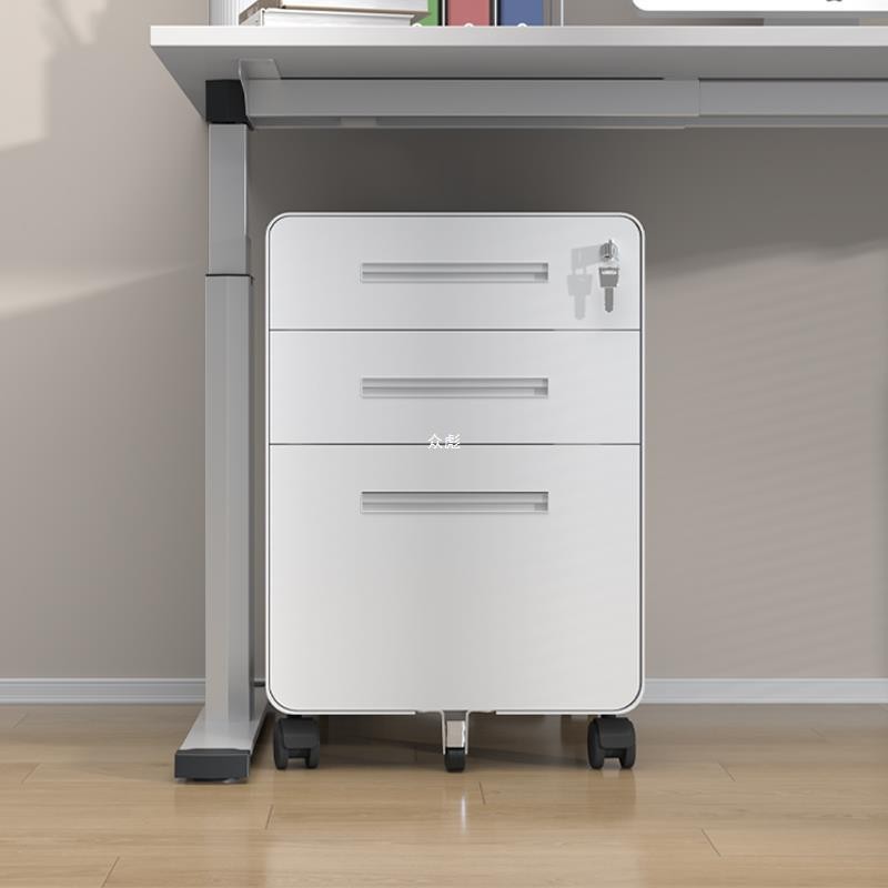 J-H/ Under the Table Movable Cabinet IRON File Cabinet Office Locker ...