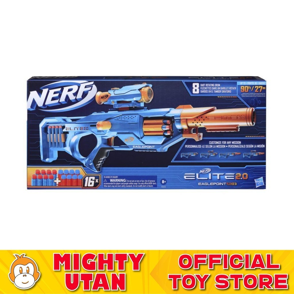 [Original] Nerf Elite 2.0 Eaglepoint RD-8 Blaster, 8-Dart Drum ...