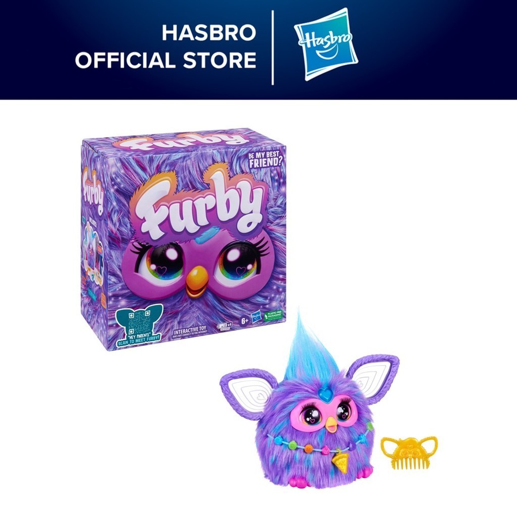 Furby Purple, 15 Fashion Accessories, Interactive Plush Toys for Kids ...