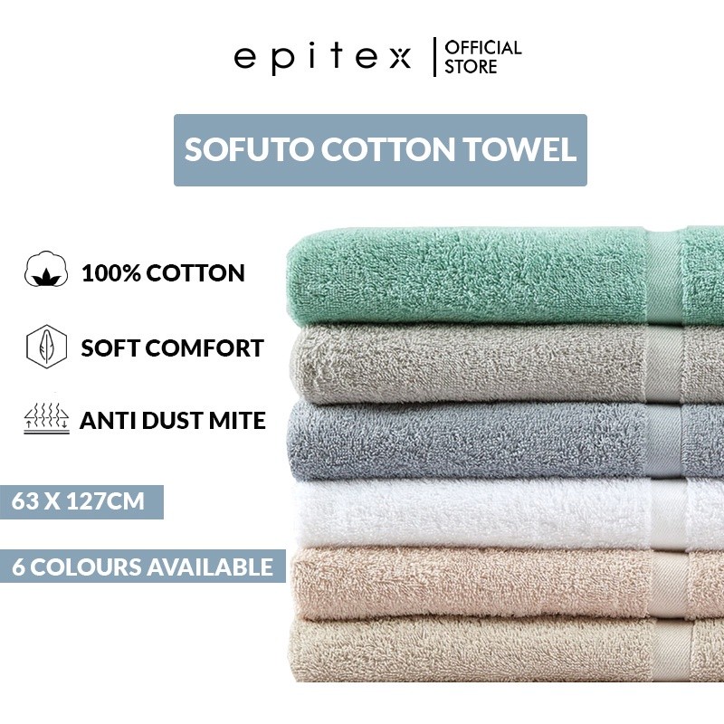 Epitex Sofuto Bath Towel | Cotton Towel (63 x 127cm) | Shopee Malaysia