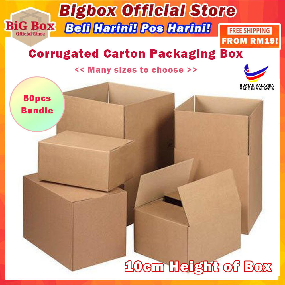 (50pcs) Bigbox Kotak Packaging Box Carton Box Packing Box Boxes Hidden ...