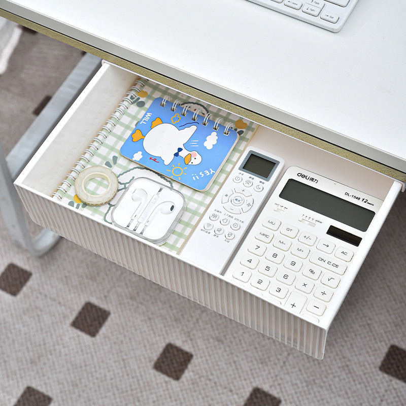 Get gifts/JY-K/under-Table Pull-out Storage Box Office Desk Surface ...