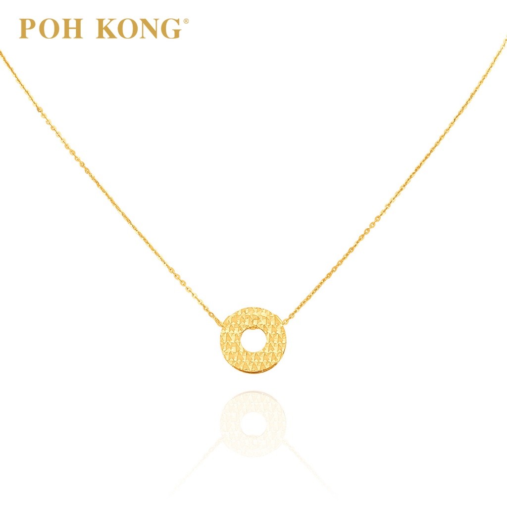 POH KONG 916/22K Gold Donut Polo Chain Necklace | Shopee Malaysia