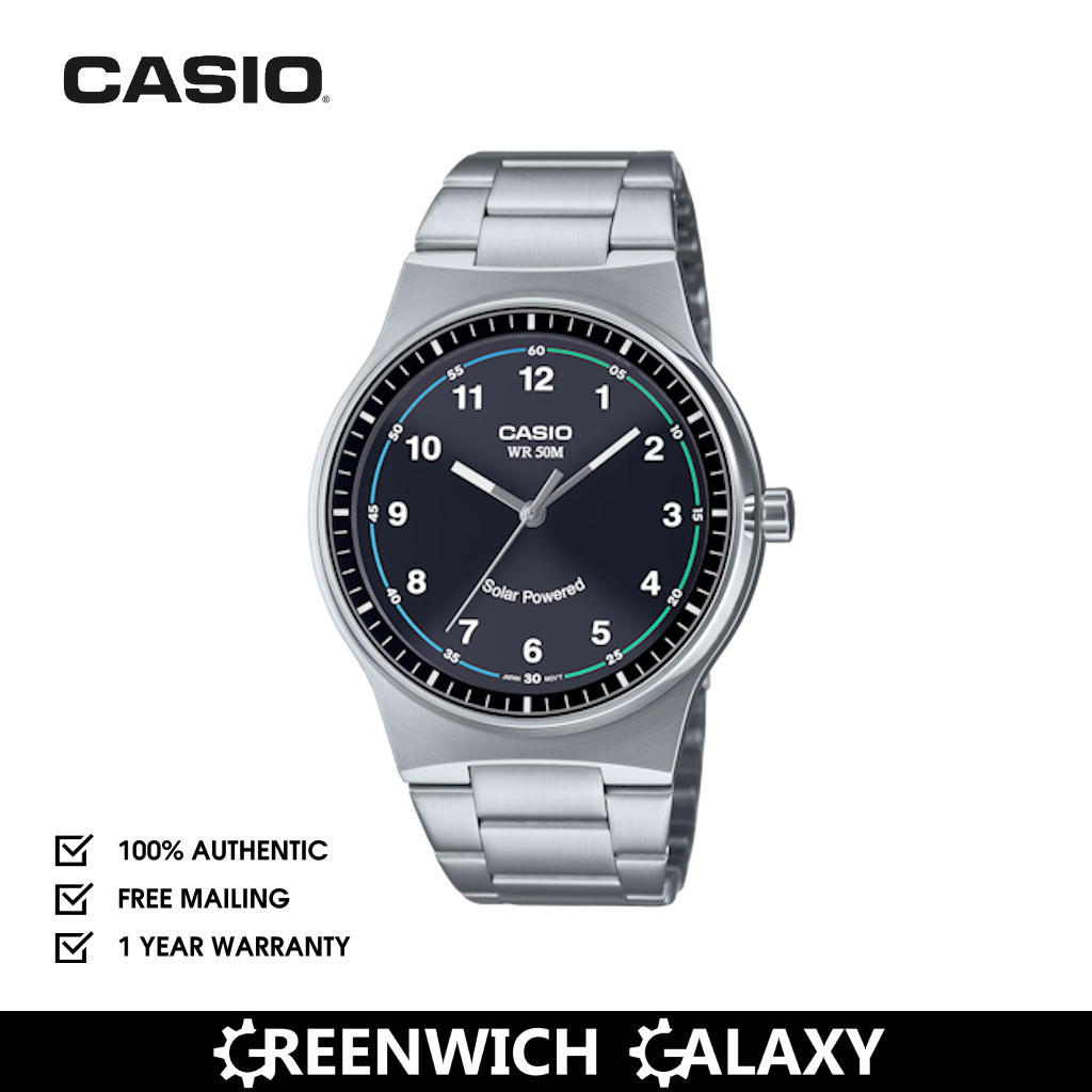 Casio Analog Solar Watch (MTP-RS105D-1B) | Shopee Malaysia