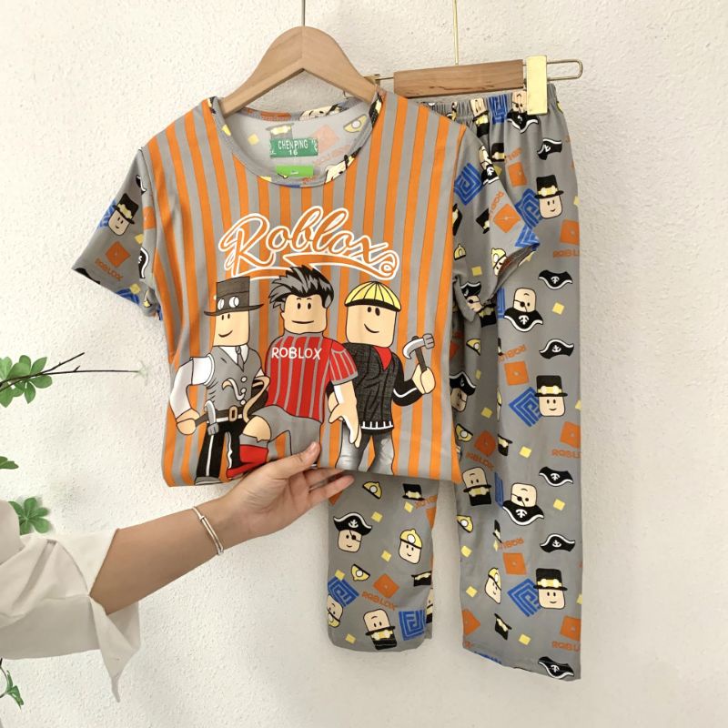 Roblox & minecraft pyjamas kids boyz | Shopee Malaysia