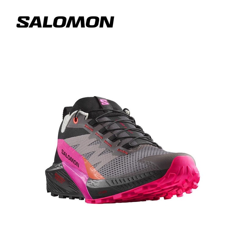 Salomon Women's Sense Ride 5 Trail Running Shoes Plum Kitten/Black/Pink ...
