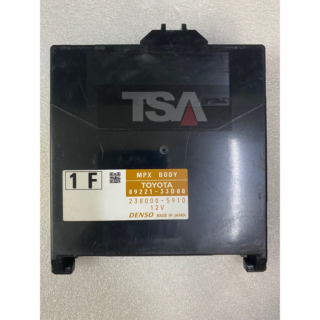 BCM TOYOTA CAMRY MPX - 89221-33B90 1B / 89221-33D00 1F BODY CONTROL ...