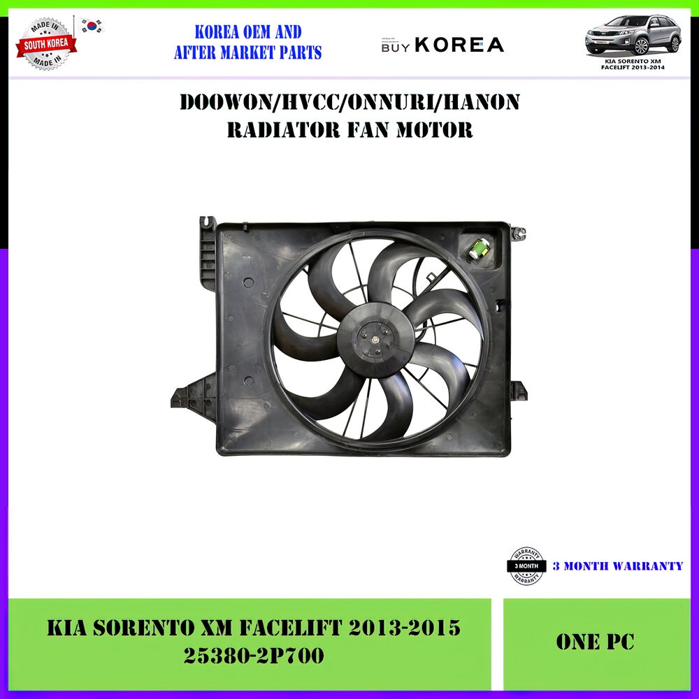 Kia Sorento XM Facelift 2013-2015 Korea Aftermarket Radiator Fan Motor ...